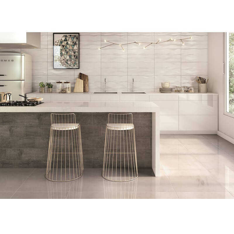 Revestimento de Parede New Pacific White 31x60cm Angelgres