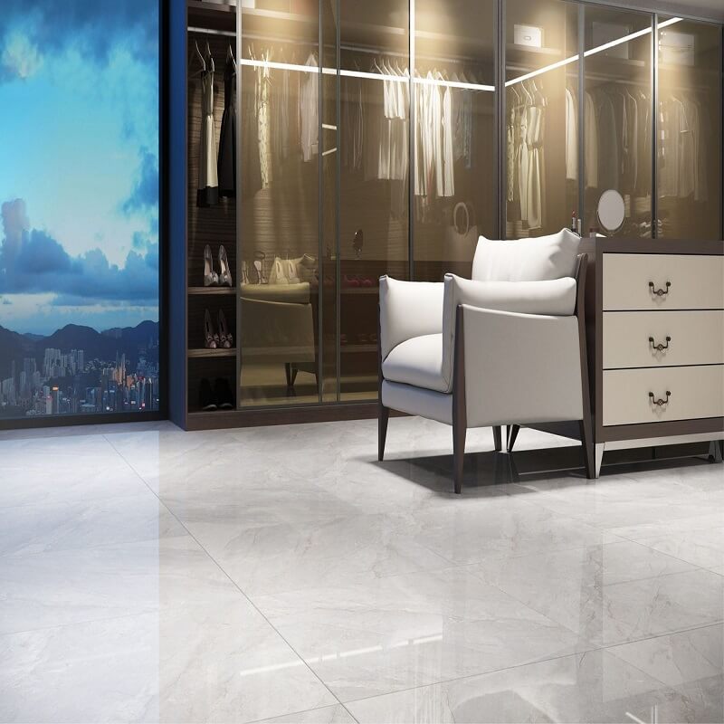 Porcelanato Polido Sirius Gray C 84x84cm Elizabeth